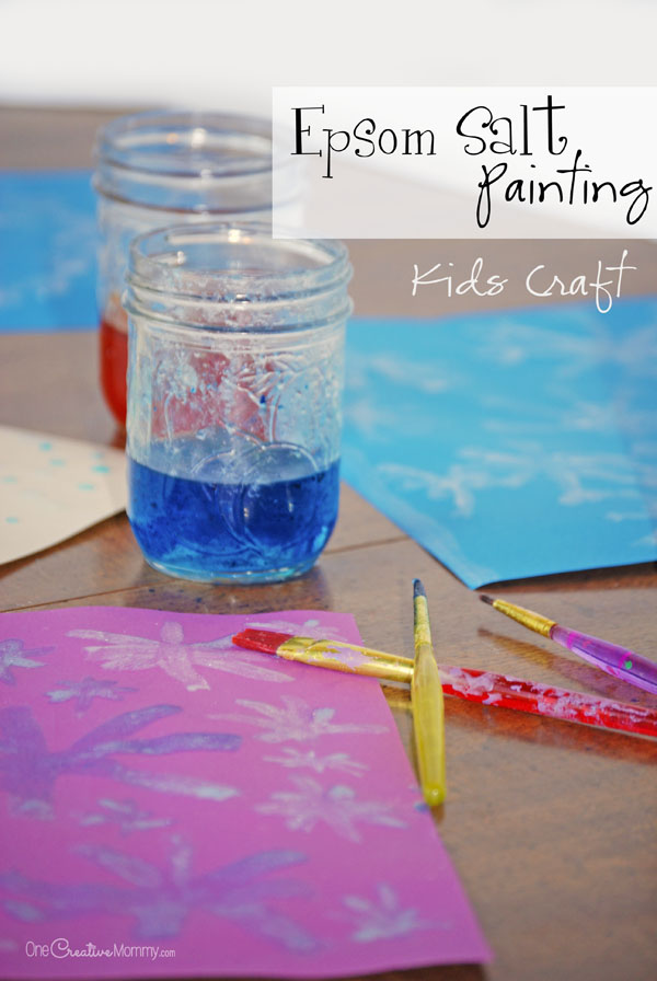 Cool Epsom Salt Painting Craft Onecreativemommy Cool Epsom Salt Painting Craft Onecreativemommy