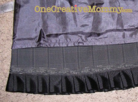 How to Add Length to a Dress or Skirt-Tutorial - onecreativemommy.com