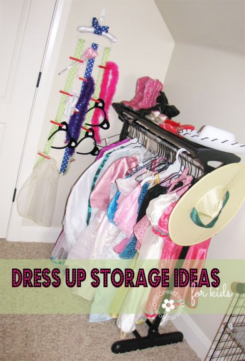 Dress Up Storage Ideas for Kids - onecreativemommy.com