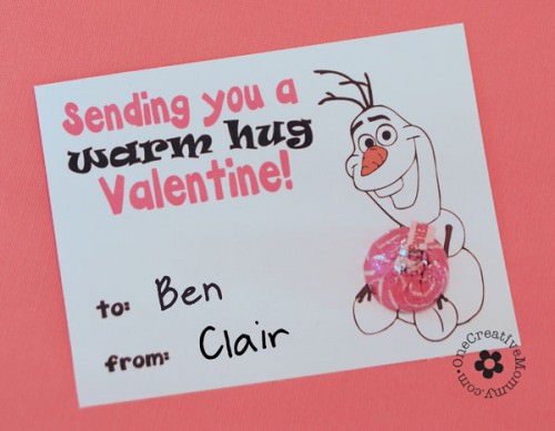 Frozen 2 Valentines - Free Printable - onecreativemommy.com
