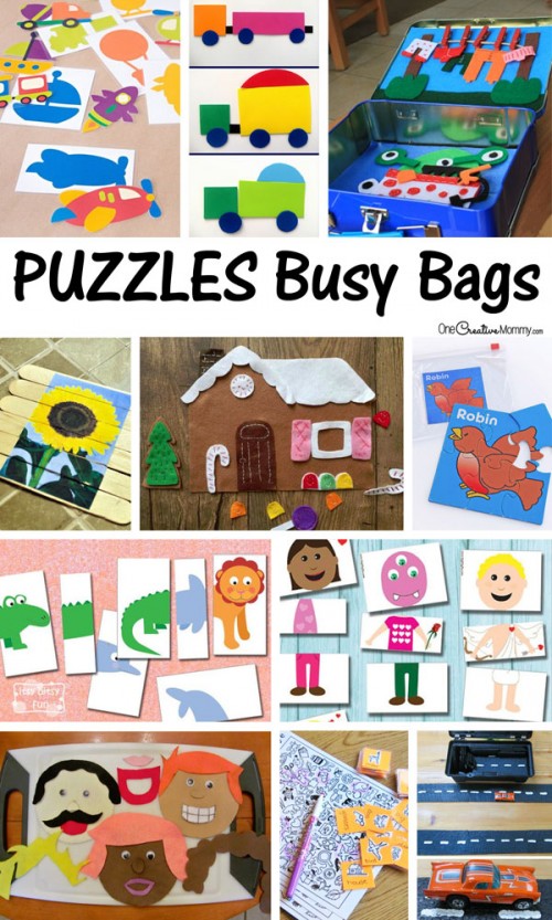Best Busy Bags for Preschool and Toddlers - onecreativemommy.com