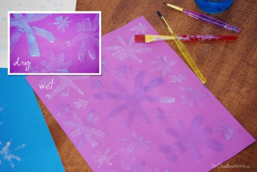 Cool Epsom Salt Painting Craft - onecreativemommy.com