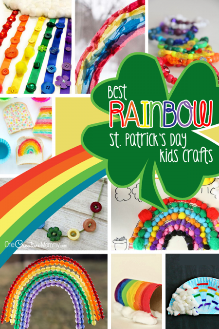 Best Rainbow St. Patrick's Day Crafts for Kids! - onecreativemommy.com