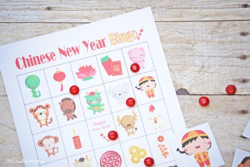 Chinese New Year Bingo Game - onecreativemommy.com