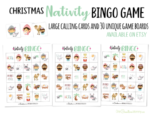 Free Nativity bingo game just in time for Christmas!