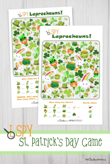 I Spy a Leprechaun! - onecreativemommy.com
