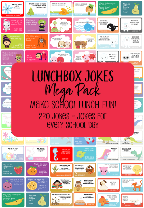 Lunch Box Jokes for Back to School - onecreativemommy.com
