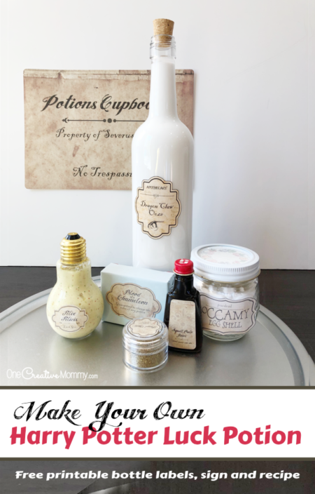 Harry Potter Potions Class: Luck Potion - onecreativemommy.com