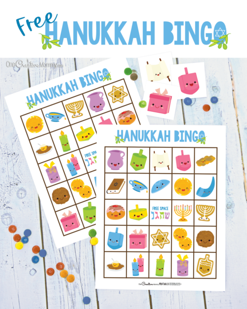 Free Hanukkah Bingo Game - onecreativemommy.com
