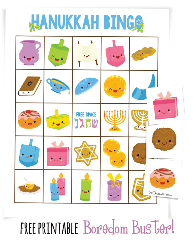 Free Hanukkah Bingo Game - onecreativemommy.com