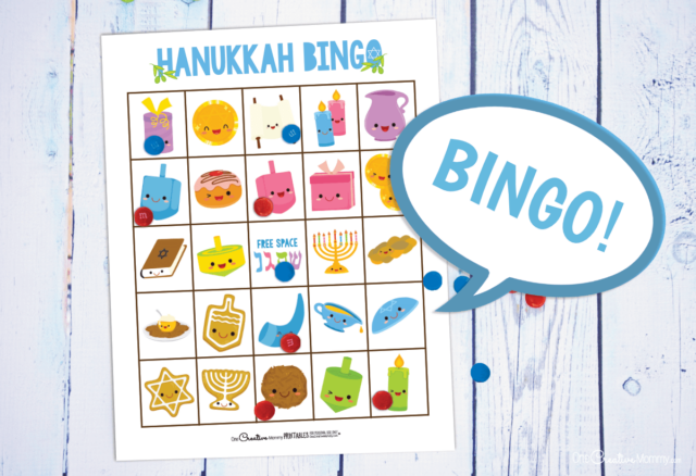 Free Hanukkah Bingo Game - onecreativemommy.com