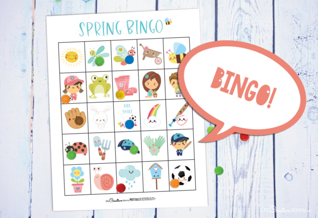 Free Spring Bingo Game for the Family! - onecreativemommy.com