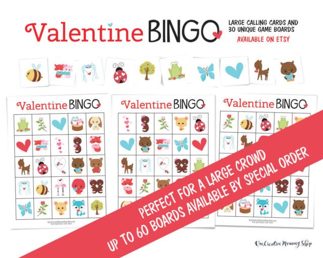 The absolute cutest Valentine's Day bingo game! Now 2 styles ...