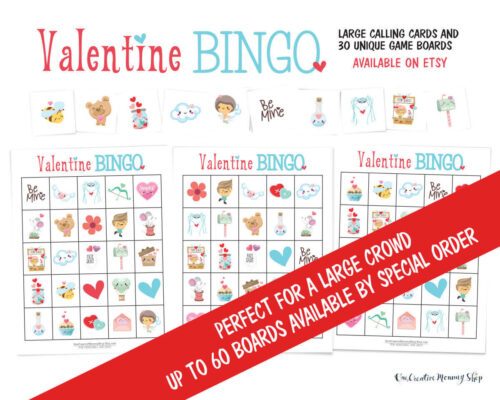 The absolute cutest Valentine's Day bingo game! Now 2 styles ...