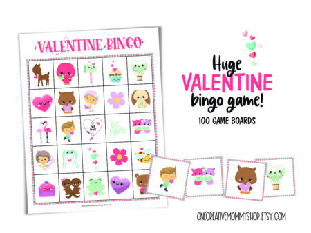 The absolute cutest Valentine's Day bingo game! Now 3 styles ...